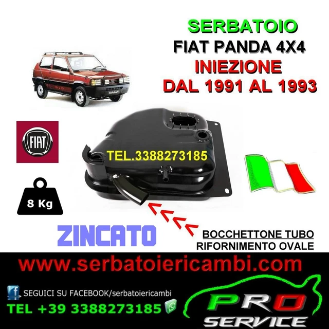 SERBATOIO BENZINA NUOVO FIAT PANDA 4X4 tubo ovale dal 91>93 INIEZIONE 30 Litri EUR 415,00 ...