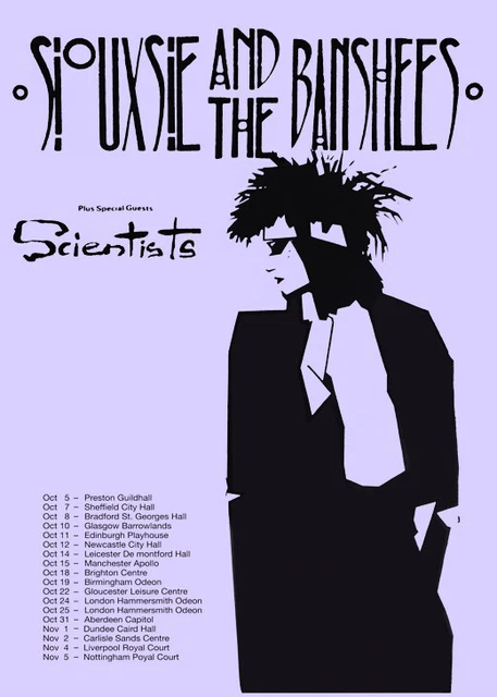 SIOUXSIE AND THE Banshees - Uk Tour Poster - A1 - Late 70'S £26.68 ...