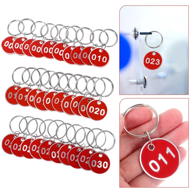 30PCS NUMBER TAGS Identification Number Tags Portable Number Tags ...