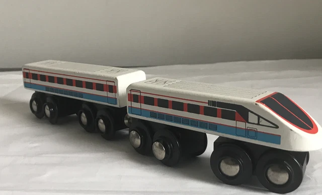 INTERCITY EXPRESS Blue Wooden Train Track Set Thomas £9.99 - PicClick UK