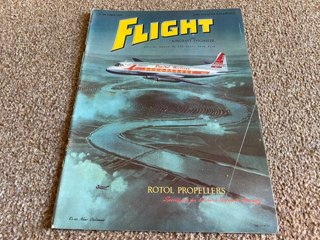 FABK9 FLIGHT MAGAZINE Cover Page Advert 11X8 Rotol Propellers £5.00 ...
