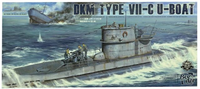 BORDER MODEL 1/35 DKM Type VII-C U-Boat Upper Deck - BS-001 £80.69 ...
