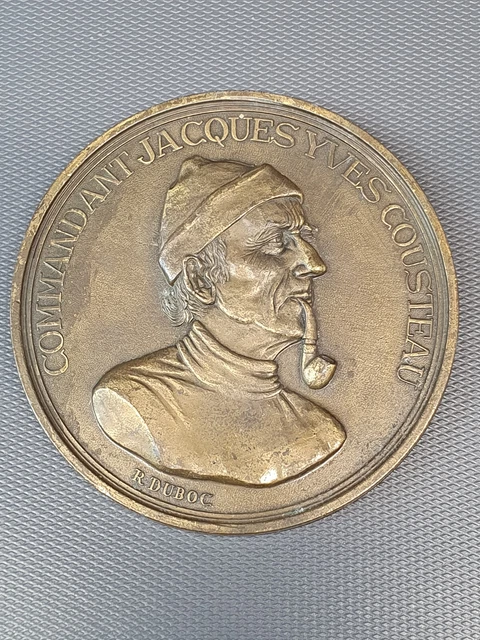 GRANDE MÉDAILLE R.DUBOC commandant Cousteau ref AP176/1 EUR 17,00 ...