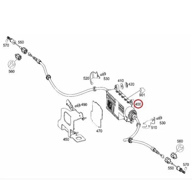 ORIGINAL MERCEDES-BENZ FESTSTELLBREMSE Aktuator V-Klasse Vito 447 ...