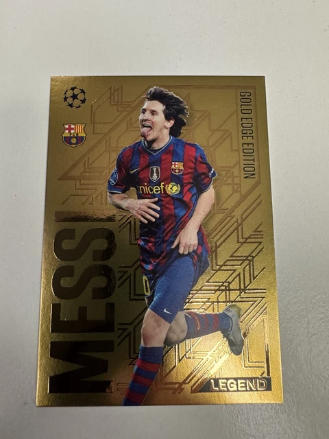 MATCH ATTAX LIONEL Messi Legend Gold Edge Edition 24/25 Exclusive Rare ...