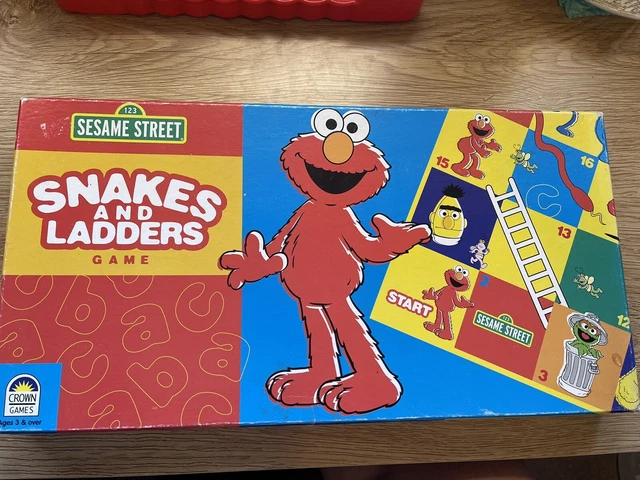 SESAME STREET BOARD Game.snakes And Ladders.crown Games 2000 $45.00 ...