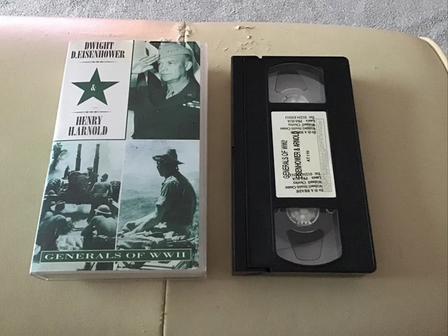 GENERALS OF WWII - Dwight Eisenhower - VHS Video Cassette Tape VGC EUR ...