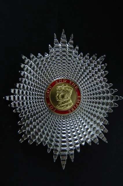 ORDER OF THE British Empire Gbe Breast Star. Medal.in A Lovely Display ...