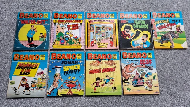 THE BEANO COMIC Library Issues 110-118 DC Thomson 1986 Book Libraries ...