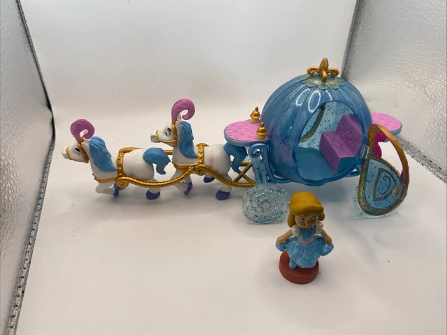 DISNEY ANIMATORS CINDERELLA Figure And Carriage Mini Playset Collection ...
