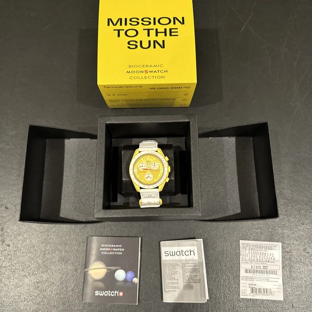 OMEGA X SWATCH MoonSwatch Sun Moon Watch - Minimal Wear With Receipt ...