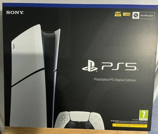SONY PLAYSTATION 5 Slim Digital Edition PS5 Console White 1TB New ...
