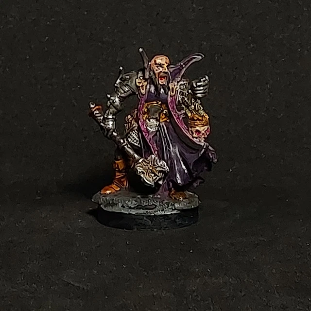 EVIL CLERIC MINIATURE Dark Knight Painted DnD Mini Dungeons and Dragons ...