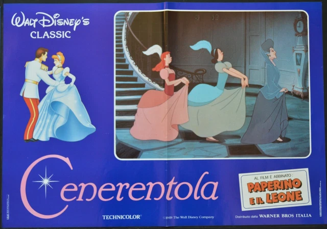 FOTOBUSTA CENERENTOLA CINDERELLA CARTONE ANIMATO CARTOONS WALT DISNEY ...