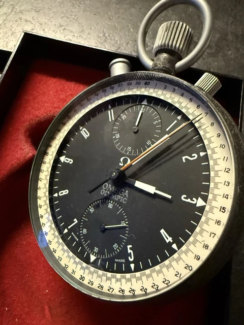 RESTORED OMEGA OLYMPIC Rattrapante Split-Seconds Stopwatch w/ Original ...