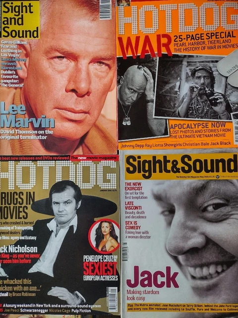 JACK NICHOLSON/LEE MARVIN - Hotdog Magazine 7/12/Sight & Sound Jun98 ...
