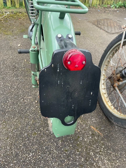 BSA BANTAM D1 D3 Number Plate Light and Bracket £45.00 - PicClick UK