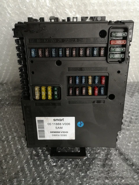 SMART FORTWO SIEMENS VDO Sam Module Control Unit 0011868V006 5WK45090 ...