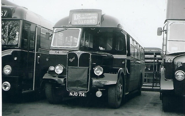 BUS PHOTO: NJO714 City of Oxford MS (714). 1949 AEC Regal III 9621A/Willowbrook EUR 1,92 ...