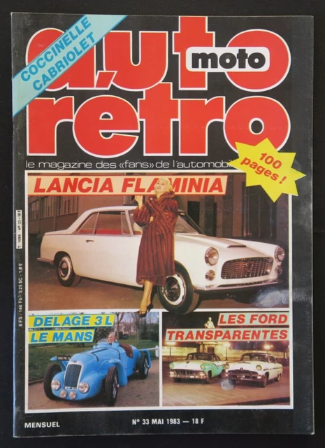 REVUE AUTO RETRO n°33 1983 Delage 3L LE Mans Lancia Flamina $10.46 ...
