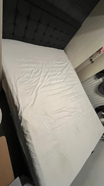 DOUBLE BED FRAME with mattress used £83.90 - PicClick UK