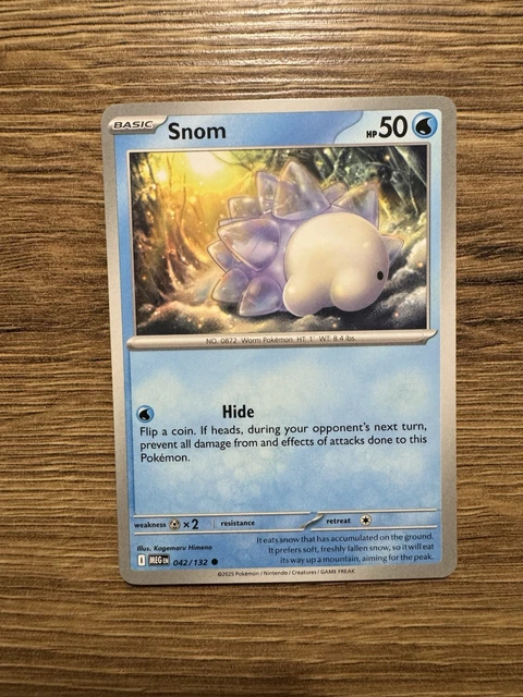 POKÉMON TCG MEGA Evolutions 042/132 Snom Regular Near Mint £1.47 ...