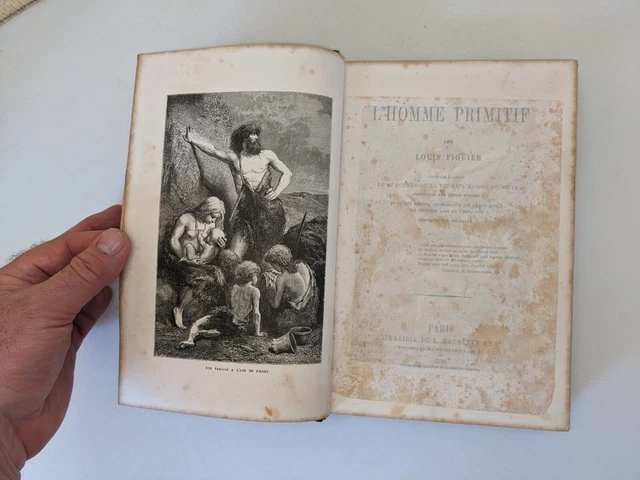 LIVRE ANCIEN - L. Figuier - l'homme primitif -1870 EUR 69,00 - PicClick FR