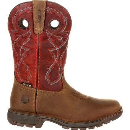 ROCKY MEN'S 11& Legacy 32 Waterproof Western Boot Tan/Red - RKW0316 ...