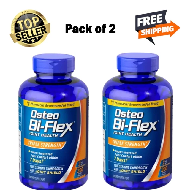 2X OSTEO BI-FLEX Joint Health Triple Strength + Vitamin C, 400 Tab ...