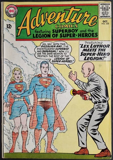 ADVENTURE COMICS #325 1964 Superboy & Supergirl Cover by Curt Swan DC ...