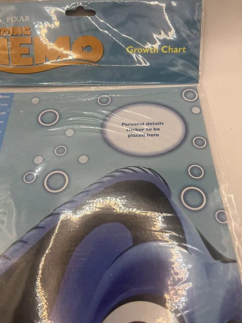 DISNEY FINDING NEMO Dory Wall Growth Chart Playworks $17.00 - PicClick AU