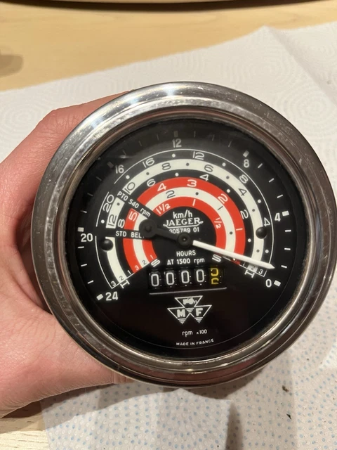 ORIGINAL MASSEY FERGUSON 35 Tractormeter, Rev Meter Counter Tachometer ...