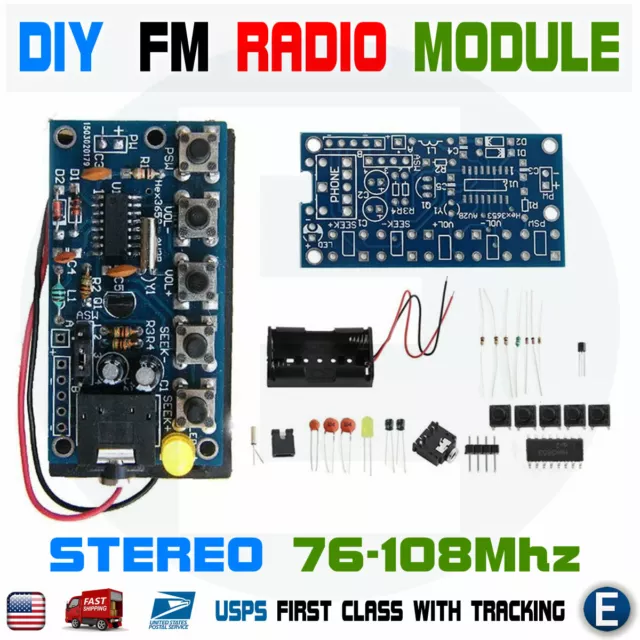 WIRELESS RECEIVER DIY Kit FM Radio Module with Auto Search for Radio ... WIRELESS RECEIVER DIY Kit FM Radio Module with Auto Search for Radio ...