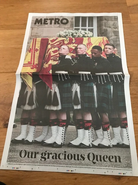 QUEEN ELIZABETH II METRO UK Newspaper Tribute 1926-2022 Sept 12th 2022 NEW £1.95 - PicClick UK
