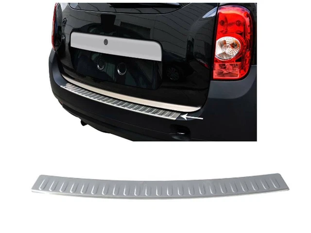 DACIA DUSTER REAR Bumper Trim Brushed Stainless Steel Fit 2012-2016 ...
