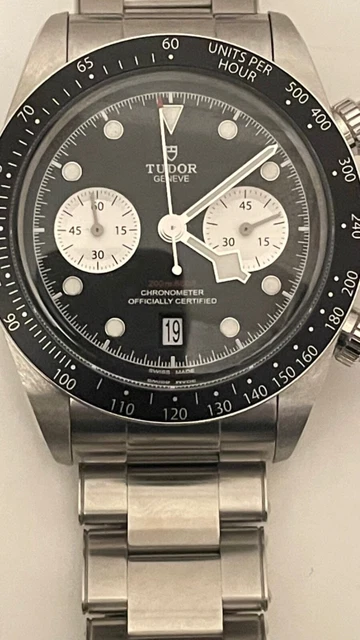 TUDOR BLACK BAY chronograph reverse panda mens watch £4,250.00 ...
