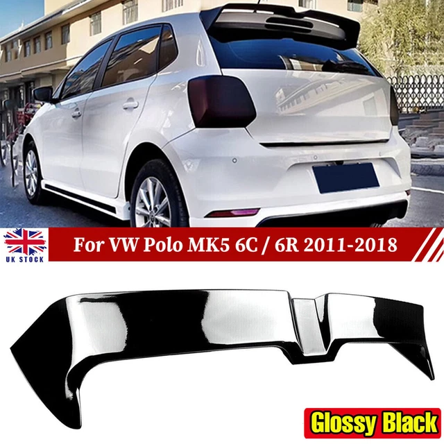 REAR ROOF BOOT Spoiler Oettinger Style For VW Polo MK5 6R 6C 2009-17 ...