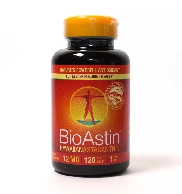 BIOASTIN HAWAIIAN ASTAXANTHIN 12 mg Supplement 120 Soft Gels Uk £37.07 ...