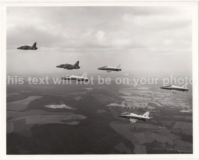 HAWKER SIDDELEY HAWK, Six Aircraft Formation Large Official Photo AV145 ...