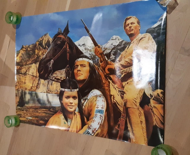 FILMPOSTER WINNETOU OLD Shatterhand Silbersee Pierre Brice Lex Barker Uschi Glas EUR 15,00 ...