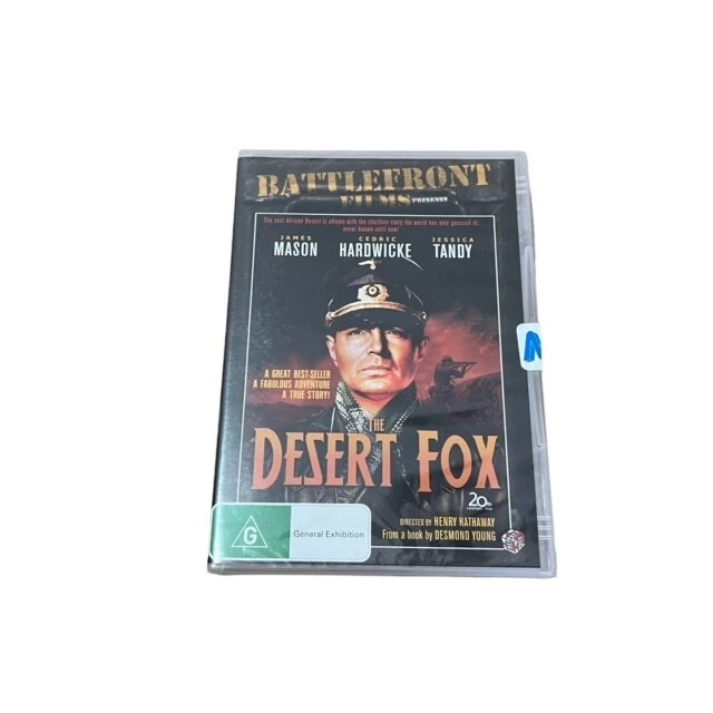 THE DESERT FOX DVD James Mason Cedric Hardwicke Jessica Tandy PAL New ...