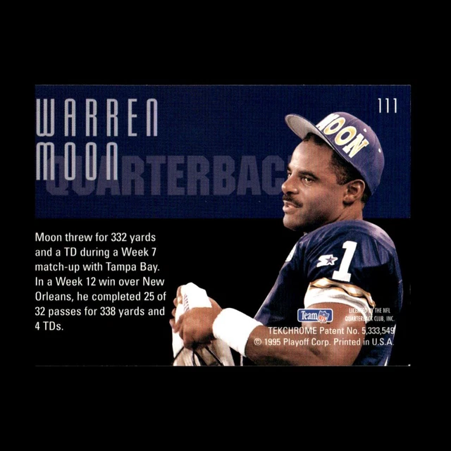ENSEMBLE WARREN MOON 1995 Playoff Contenders Minnesota Vikings #111 ...