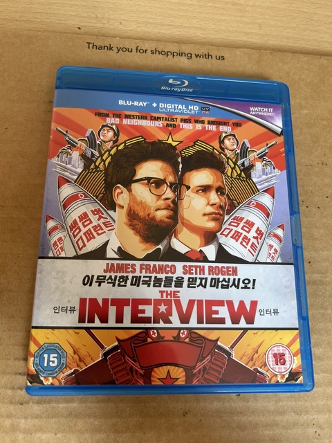 THE INTERVIEW (2014) UK Reg Free Blu Ray JAMES FRANCO SETH ROGAN Comedy £3.50 - PicClick UK