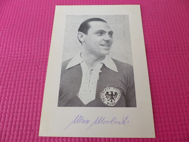 MAX MORLOCK SIGNED Autogramm signiert auf 10x15 cm Autogrammkarte EUR ...