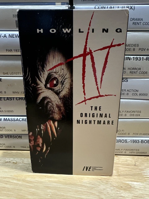 HOWLING IV 4 :The Original Nightmare (VHS, 1988) Werewolf Horror £13.64 ...