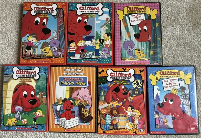 PBS KIDS CLIFFORD the Big Red Dog & Clifford's Puppy Days lot de 7 DVD ...