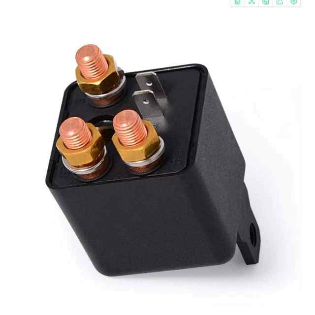 12V 200A CONVERSION Relay 5 Pin High Terminal Car Starter Wirer For Car ...