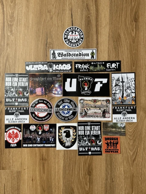 19X AUFKLEBER EINTRACHT Frankfurt Ultras Sammlung SGE Sticker EUR 20,99 ...