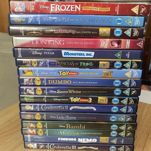 DISNEY DVD FILM bundle - Classics, Children’s Pixar Animation - Movies ...