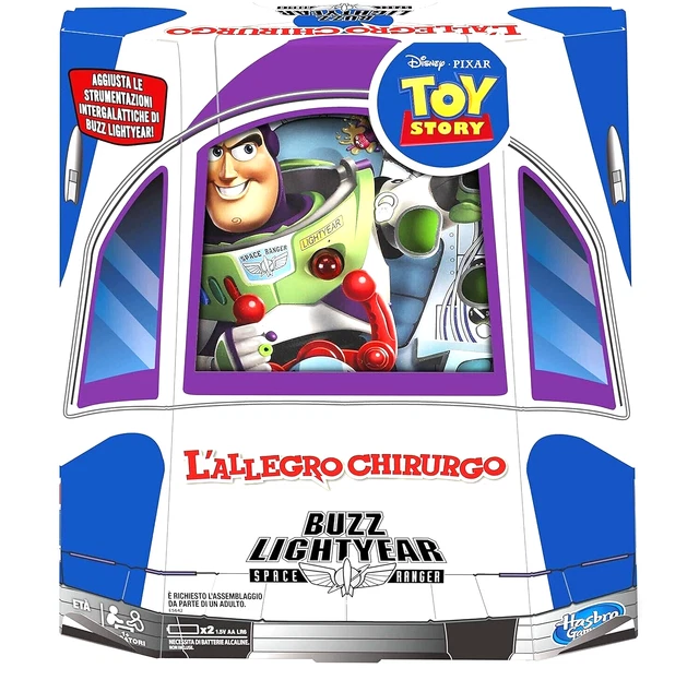 BUZZ LIGHTYEAR TOY Story Game Disney Pixar The Cheerful Surgeon Board ...